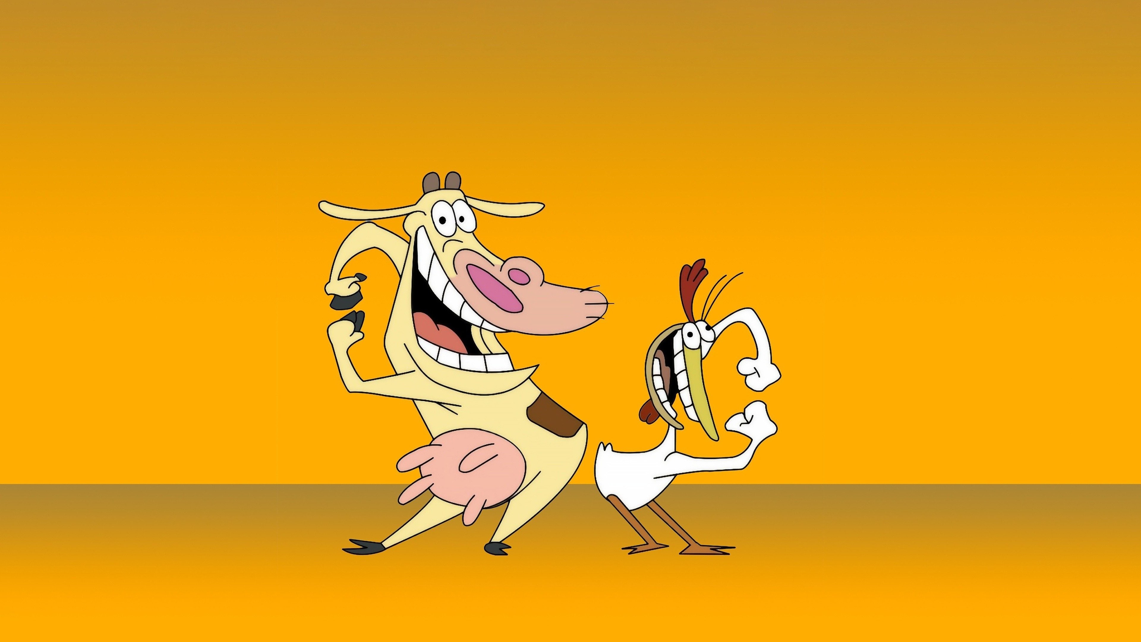 Cow And Chicken Wallpaper