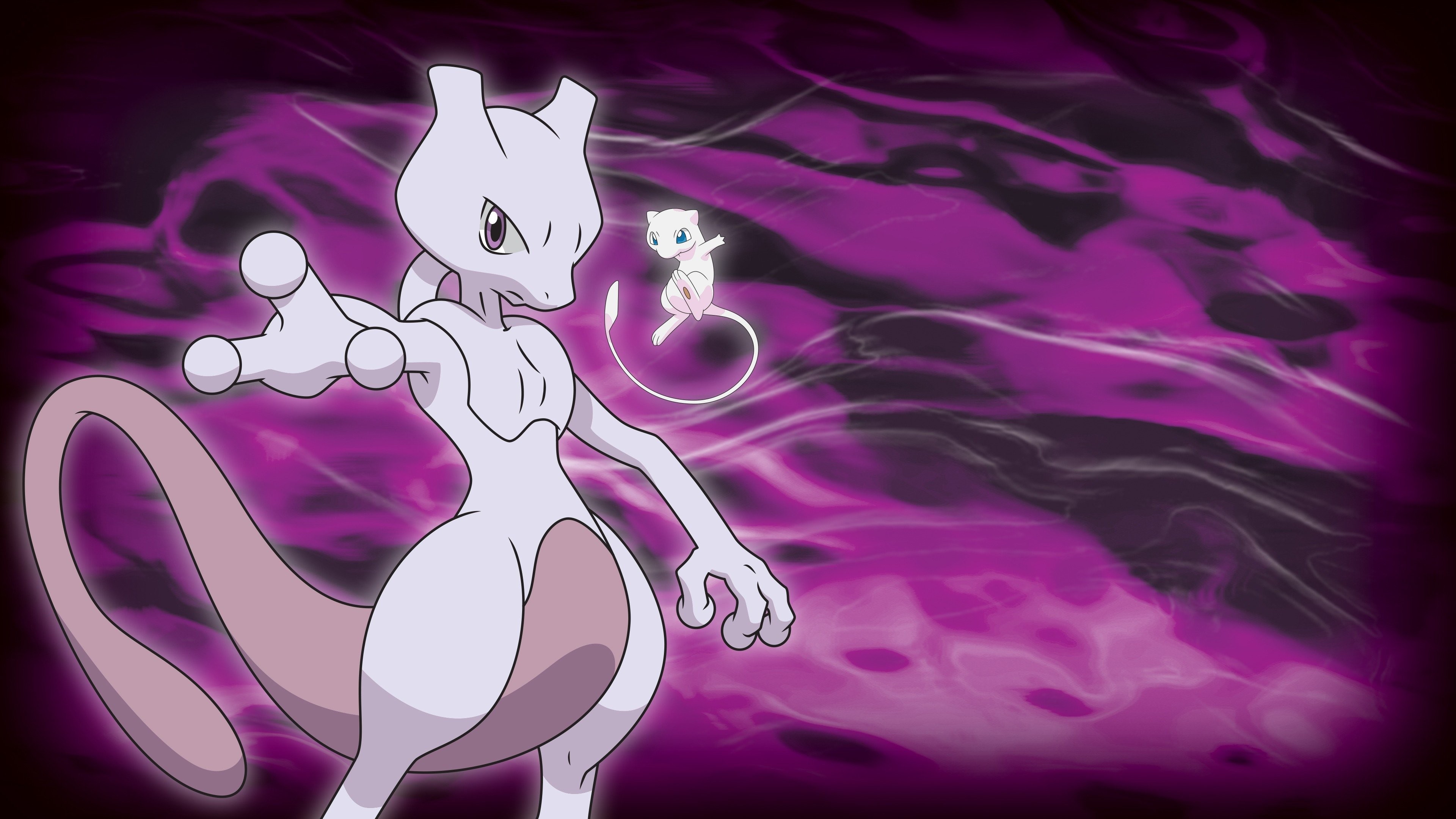 Mewtwo Vs Mew Wallpaper