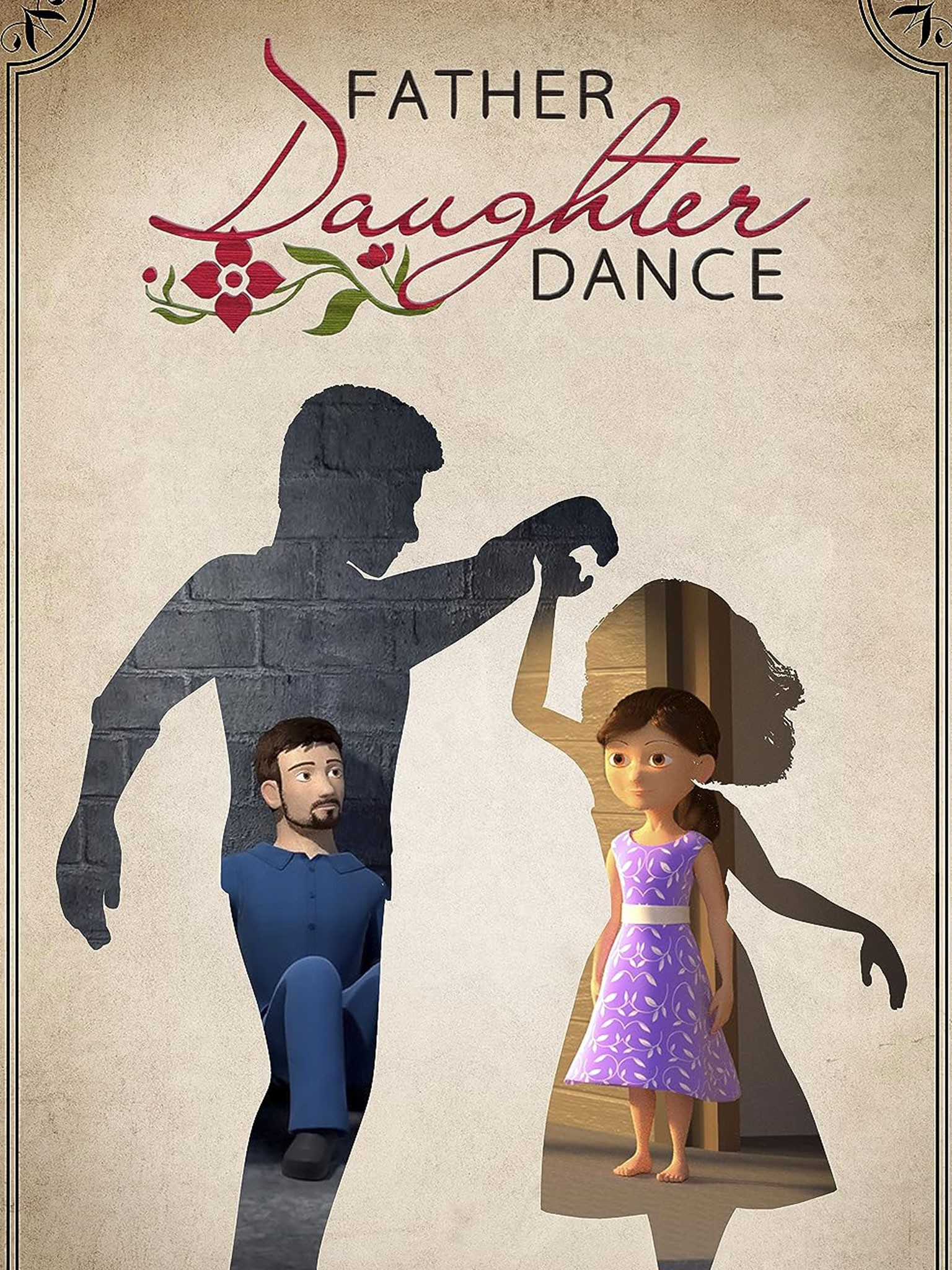 Animated Father And Daughter