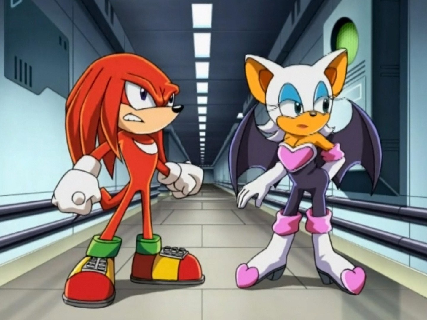 Rouge And Knuckles Sonic X
