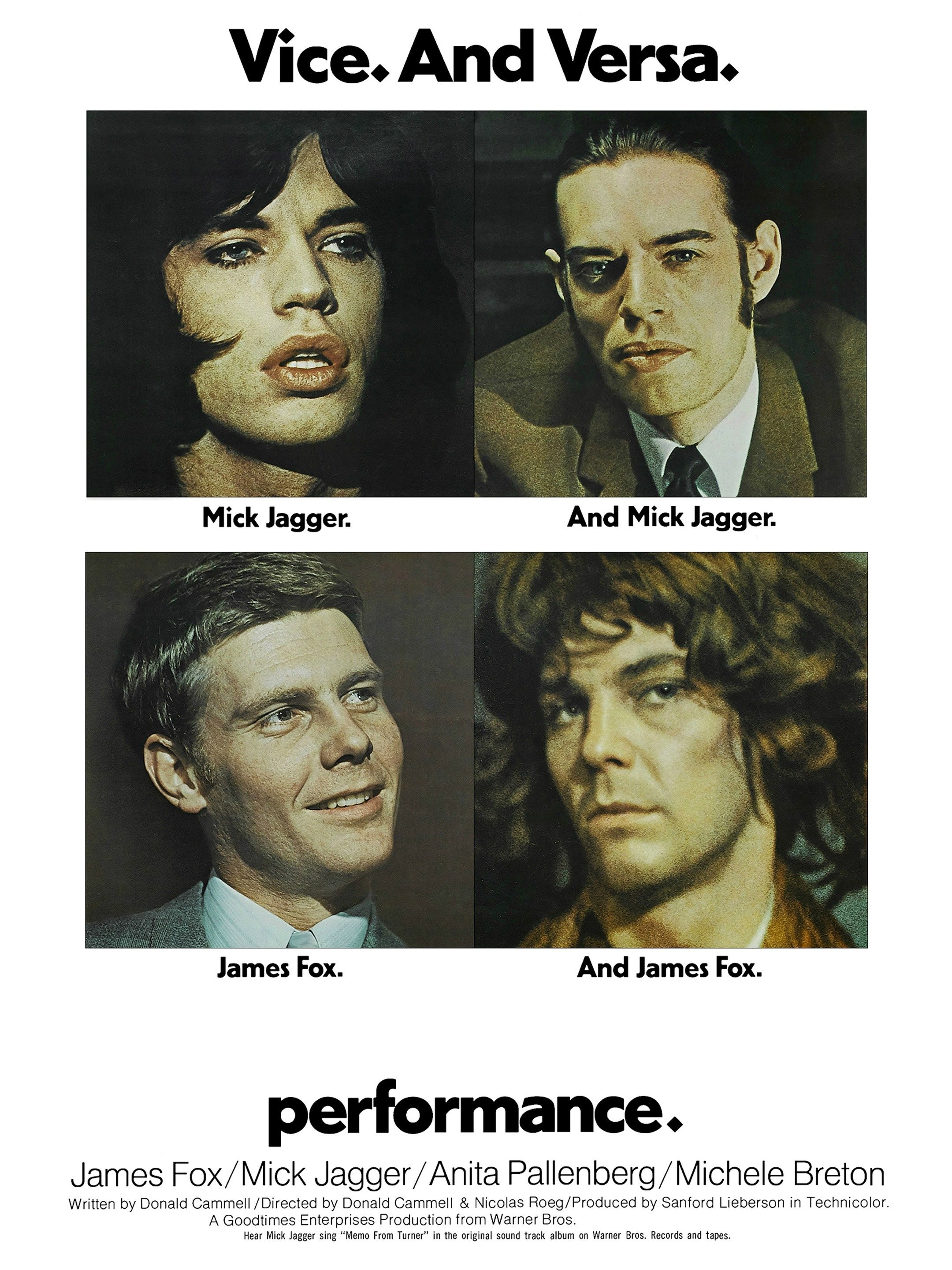 James Fox Performance S/t PERFORMANCE JAMES FOX/MICK JAGGER/RANDY