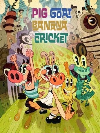 pig goat banana cricket coloring pages