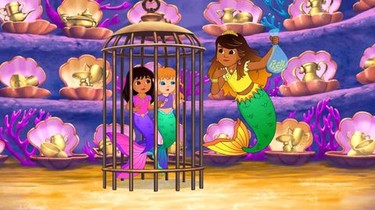 dora and friends mermaid coloring pages