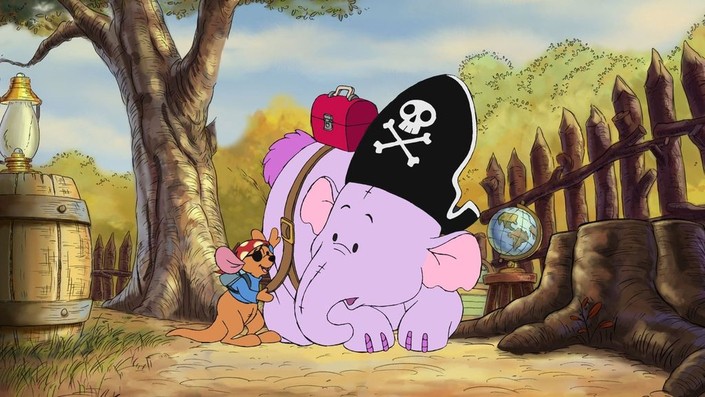 pooh heffalump coloring pages