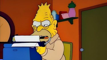 Aap Typemachine Simpsons Sticker: Affe Simpsons | Redbubble