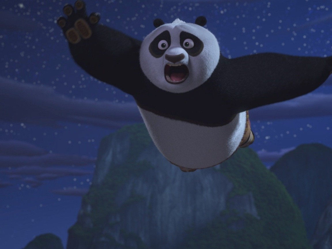 Kung Fu Panda Po Eating Cookies