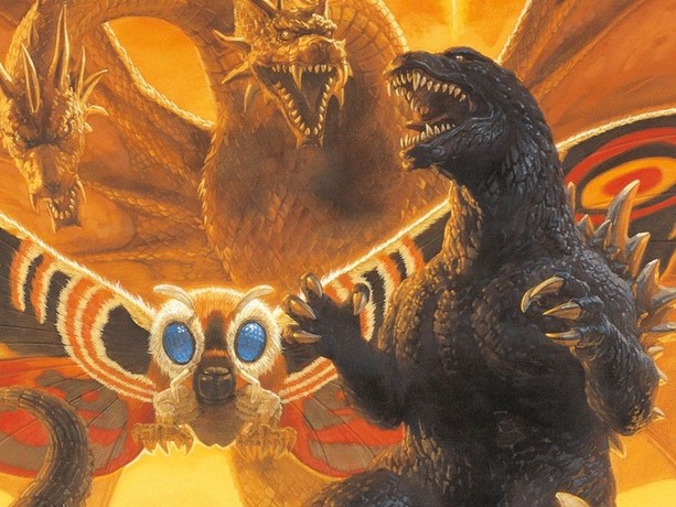 Godzilla Mothra En Koning Ghidorah Poster Mothra Png | PNGEgg