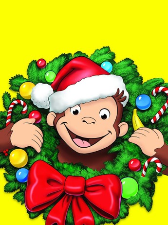 christmas curious george coloring pages
