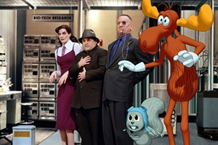 Rocky and bullwinkle movie store