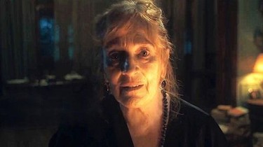 crazy looking old lady