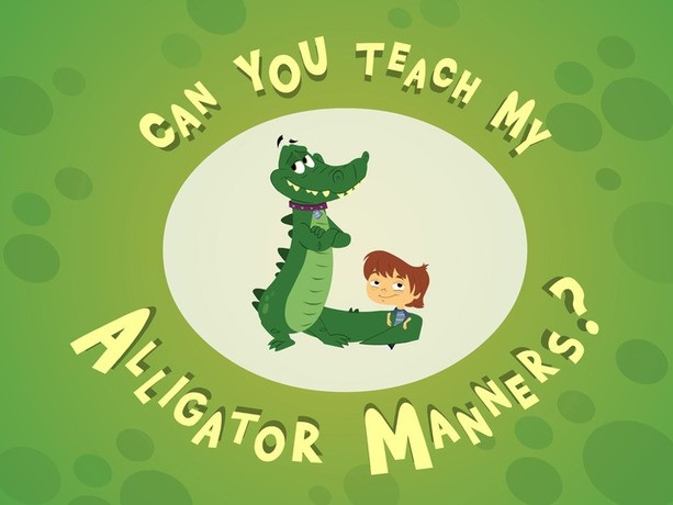 alligator manners coloring pages