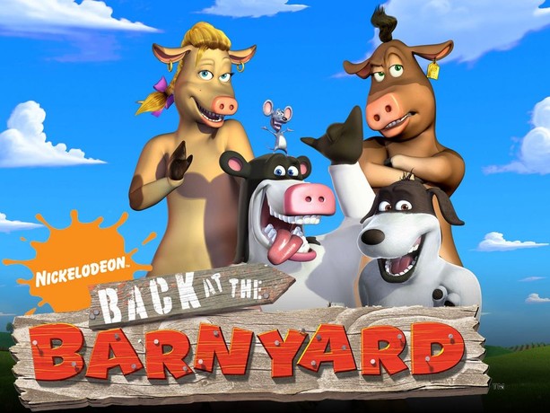 cartoon barnyard