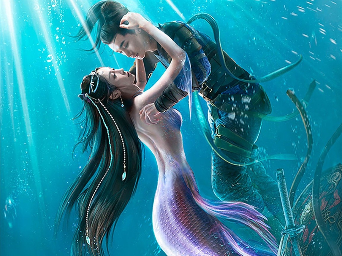 Merman And Mermaid Love