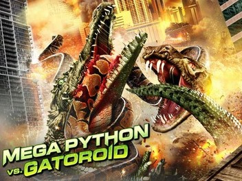 Mega Python Vs Gatoroid Poster BLU RAY REVIEW: MEGA PYTHON VS.