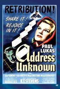 Address Unknown (1944) | Rotten Tomatoes